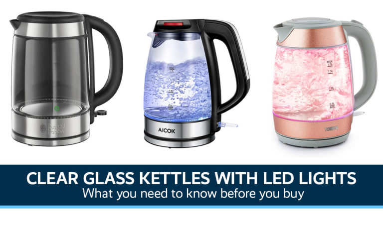 Clear Glass Kettles That Features LED Illuminated Display - Internet Eyes